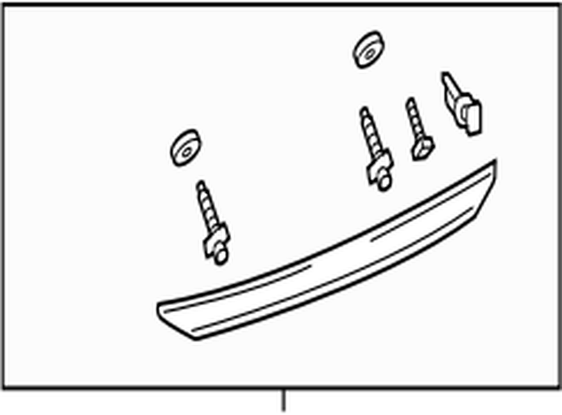 76801-52350 Toyota Garnish sub-assy, back door, outside 7680152350, New ...