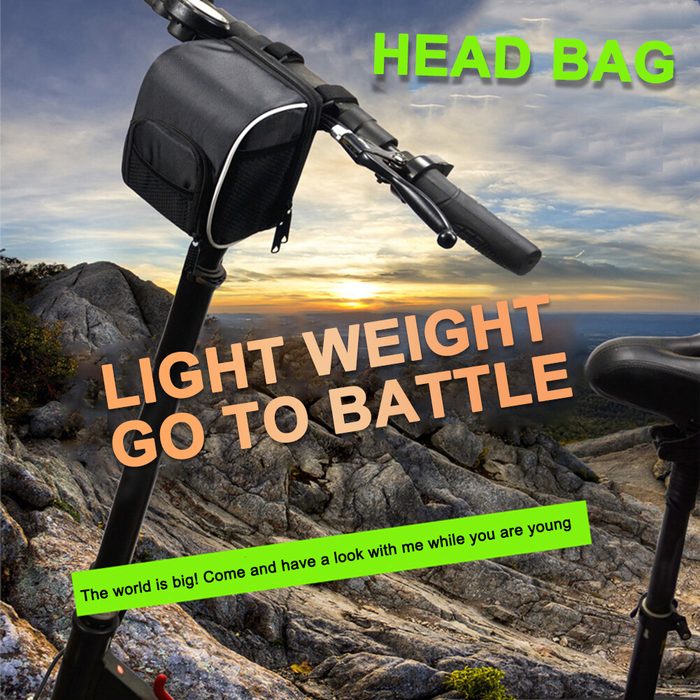 Bike Handlebar Bag Basket Bag with Rain Cover for Mountain Road Bicycle ...