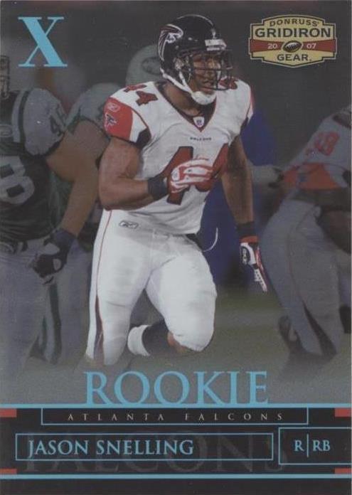 2007 Donruss Gridiron Gear - Rookie Jason Snelling #148 Platinum Xs /25 ...