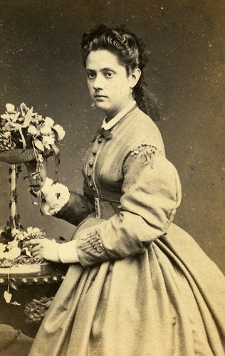 Peru Lima Portrait Woman Fashion Old CDV Photo Courret Hermanos c1860 ...