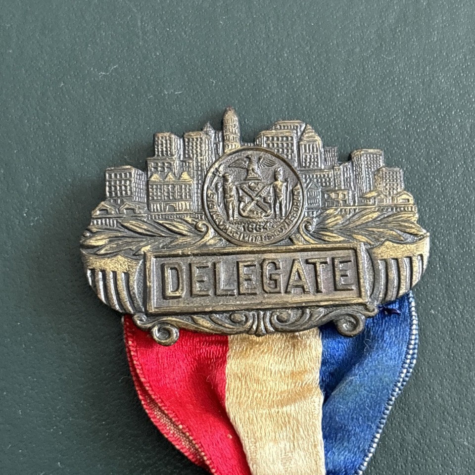 1924 Democratic National Convention Delegate Badge John W. Davis & Charles Bryan | eBay
