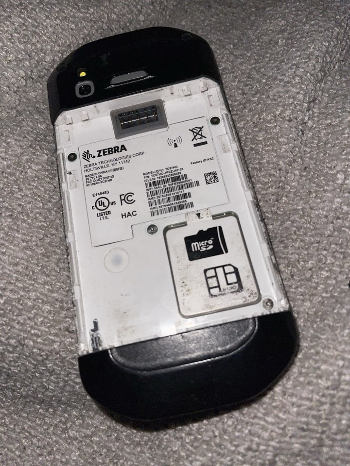 Zebra TC57 Handheld Mobile Barcode Scanner NEEDS FACTORY RESET | eBay