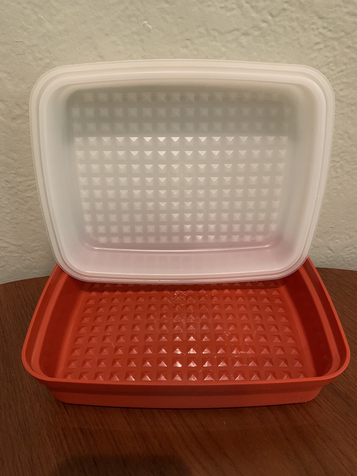 Vintage Tupperware #1518 Season-Serve® Jr Marinator - Paprika w/ #1519 ...