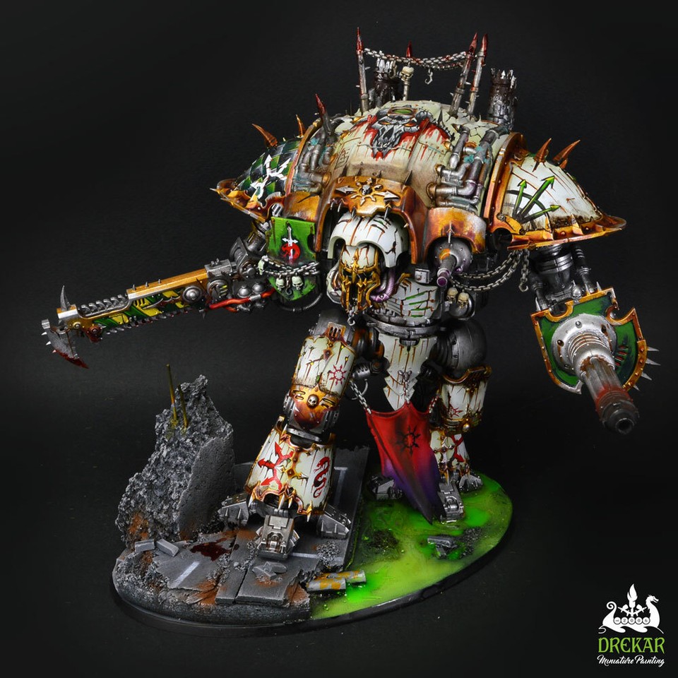 Knight Rampager - Desecrator 40K ** COMMISSION ** painting | eBay