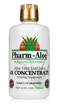 Pharm-Aloe - Aloe Vera Leaf Juice 4X Concentrate, A Dietary Supplement ...