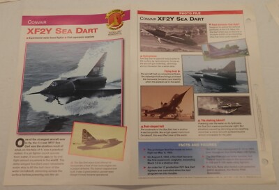 Convair XF2Y Sea Dart F2Y Seaplane Spec Sheet Aircraft of The World ...