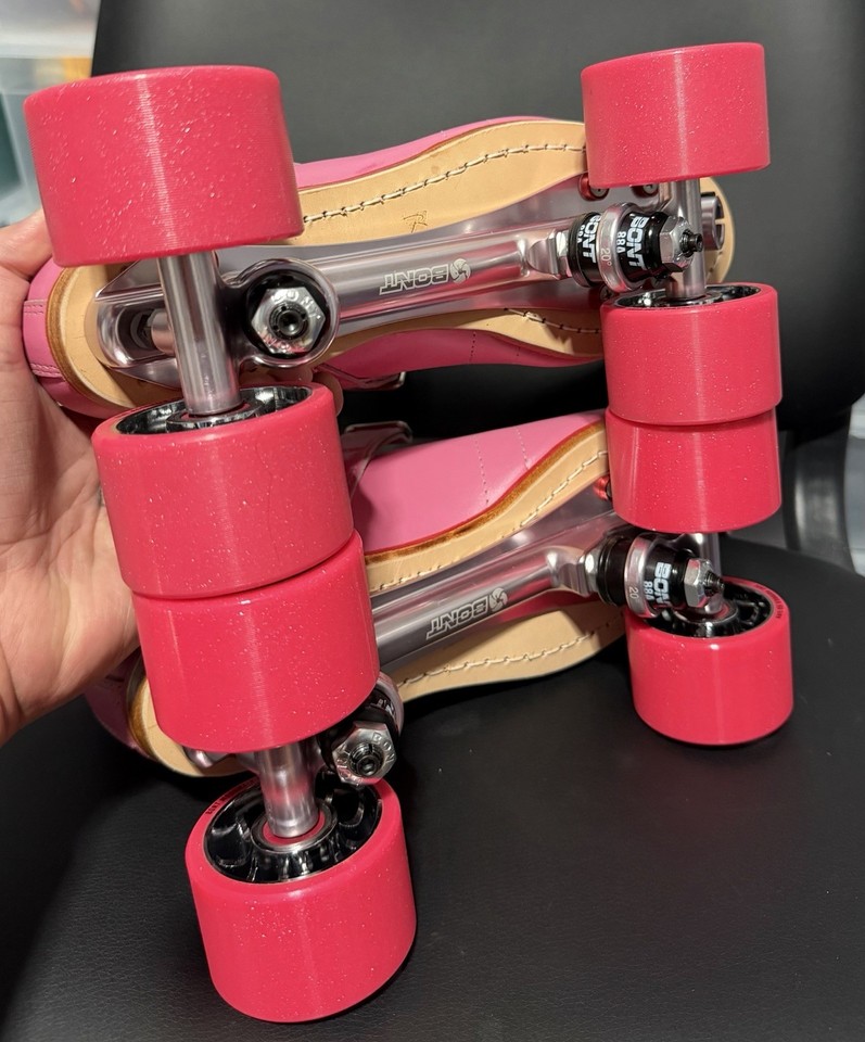 Riedell Rs1000 Colorlab Sz 10 Roller Skates With Bont Athena plates ...