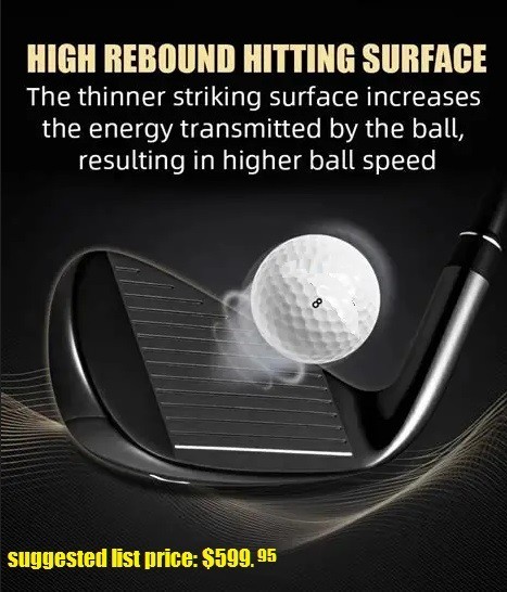 BiG Tall Men's XL+2" longer IRON Set 4-PW+AW+SW+LW STEEL STIFF Jumbo ...