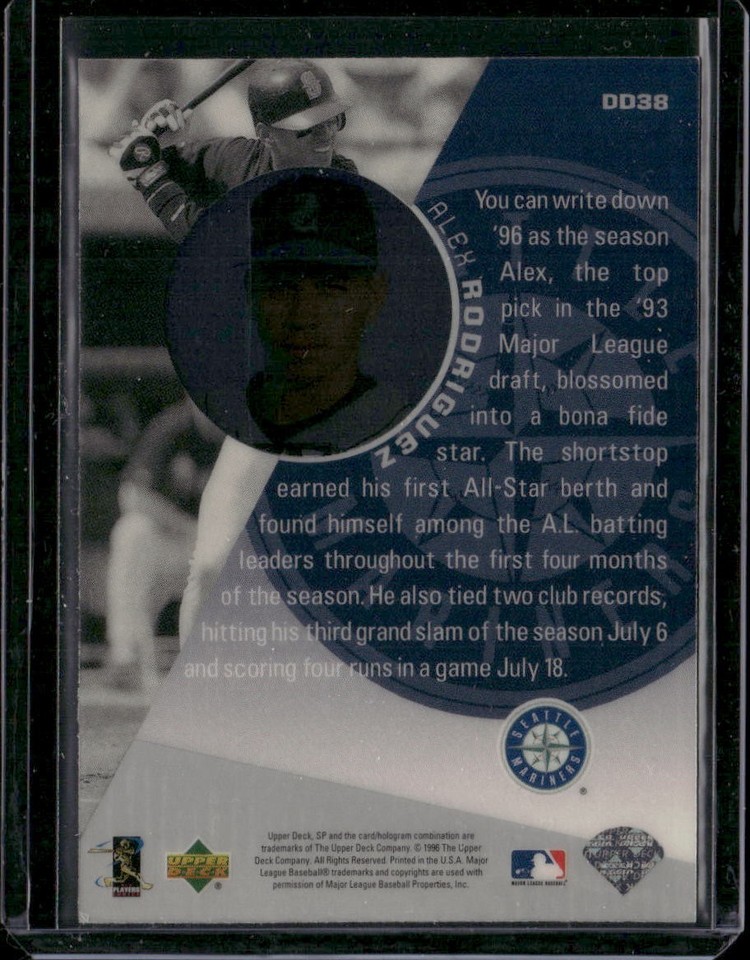 1996 Upper Deck #DD38 Alex Rodriguez Diamond Destiny Silver | eBay