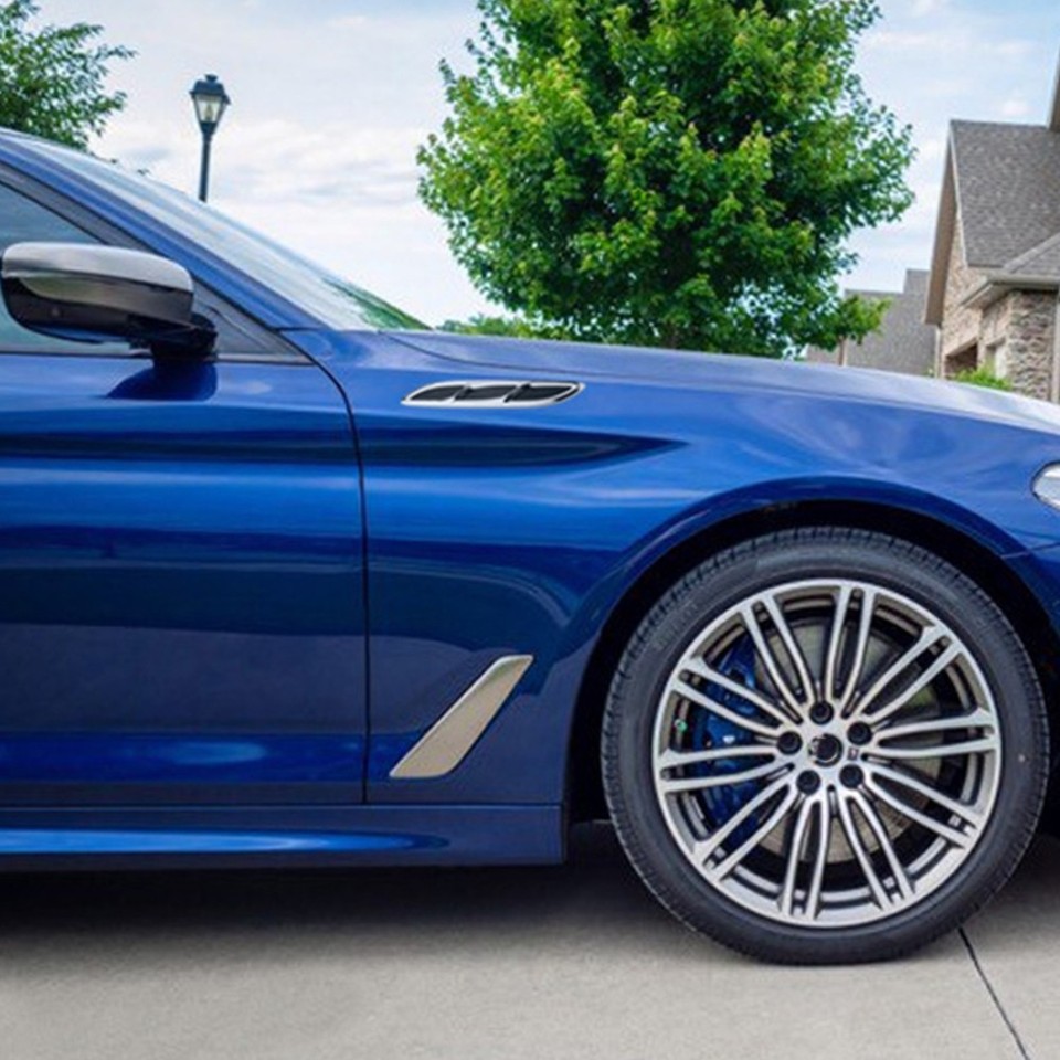 1 Pair Car Side Vent Stickers Vehicle Air Flow Covers Auto Intake Hood ...