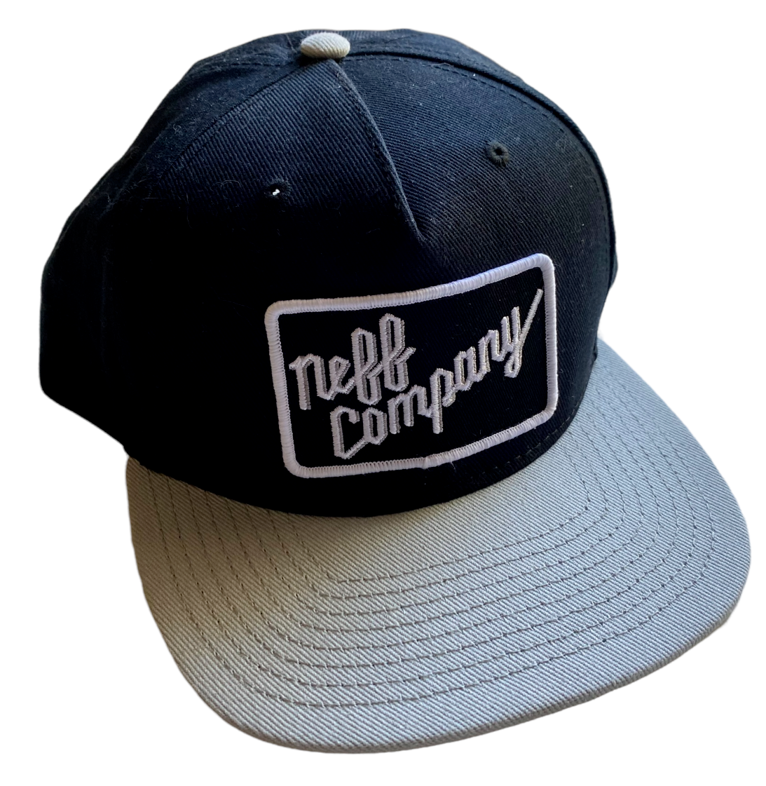 Neff Company Trucker Hat Snapback Black Grey White Famous Logo Neff Tag ...