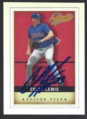 2002 Fleer Authentix Colby Lewis #140 IP autograph signed card | eBay
