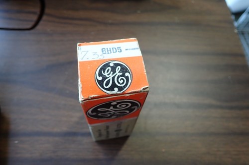 GE 6HD5 Compactron Vacuum Tube NEW NOS Tested 100% In Box General ...