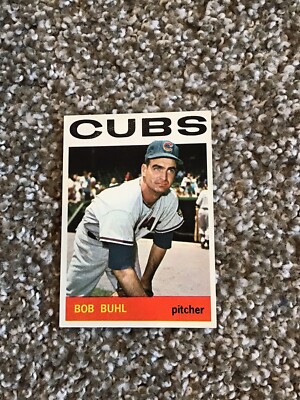 CHICAGO CUBS 1964 TOPPS BOB BUHL BASEBALL CARD VG GREAT CARD #96 | eBay