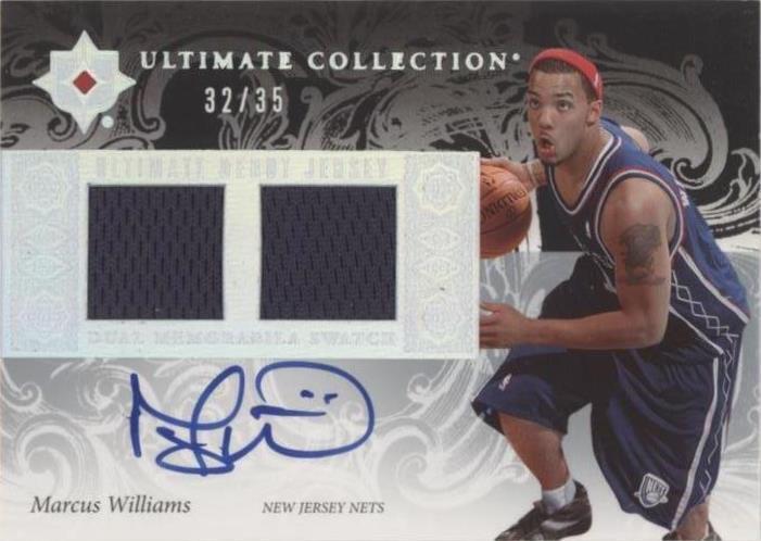2006-07 Ultimate Collection - Ultimate Debut Jersey Marcus Williams #UD ...