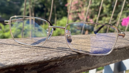 Pure Titanium Eyeglasses Men Glasses Silver Eyeglasses Frame Business ...