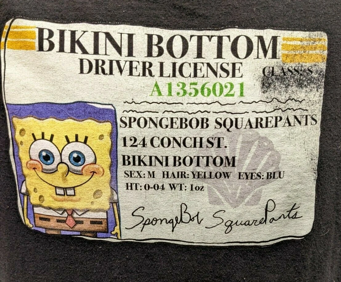 Drivers License Spongebob