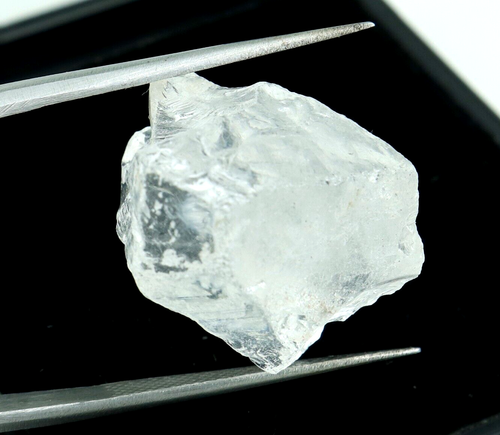 36.05 Ct Rare Herkimer Diamond Water Clear Quartz Crystal Anthraxolite ...