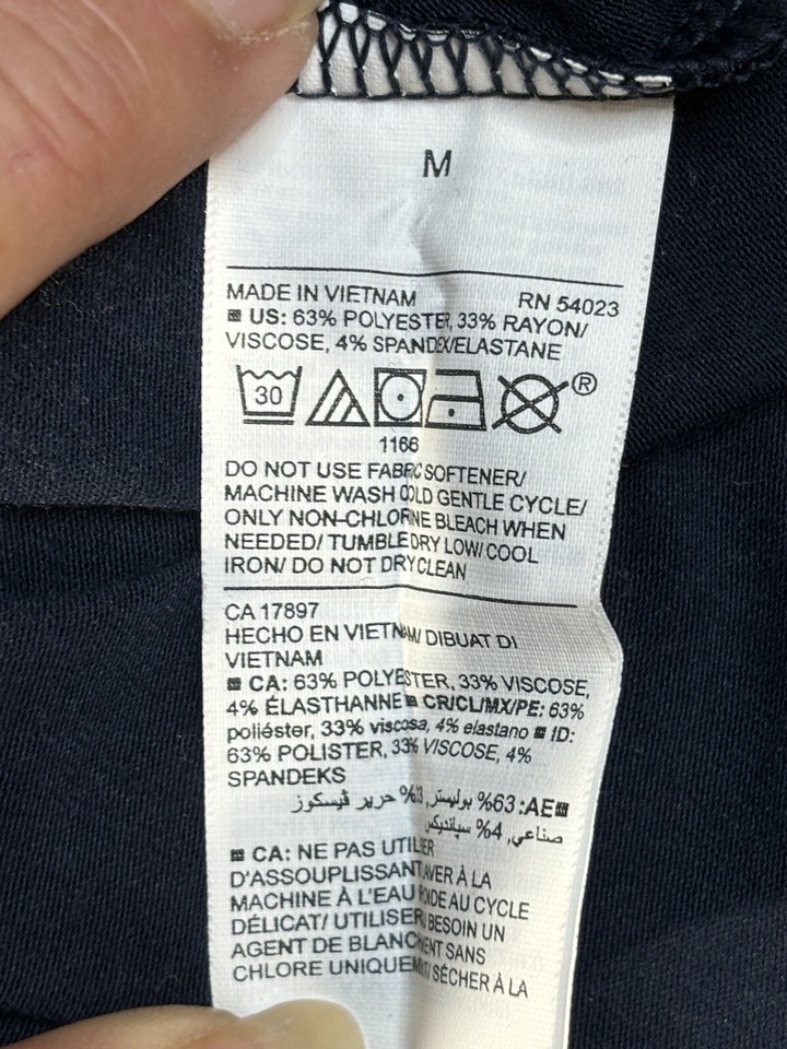 Old Navy Active Go Dry Women's Navy-Blue Knot Front Shirt Medium NWOT ...