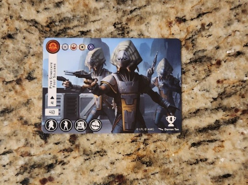 Star Wars Legion Pyke Syndicate Foot Soldiers Promo Unit Card | eBay