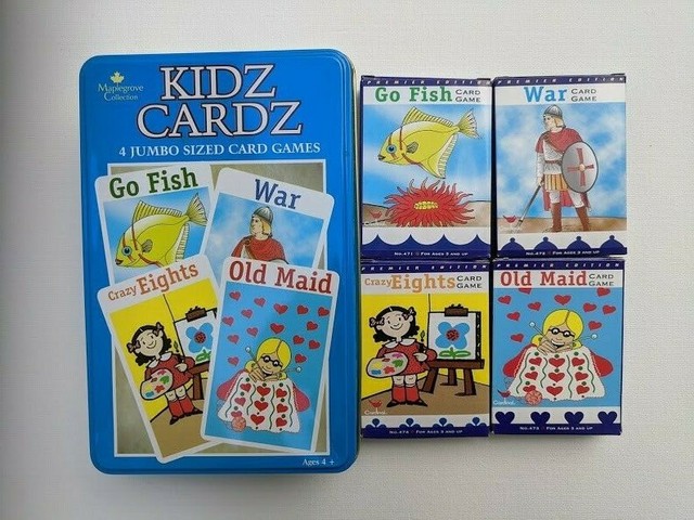 Kids Collection Kidz Cardz 4 Jumbo Sized Card Games Cardinal for sale ...