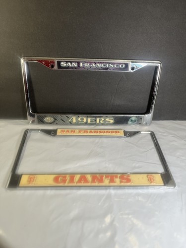 San Francisco 49ers And The San Francisco Giants License Plate Frame ...