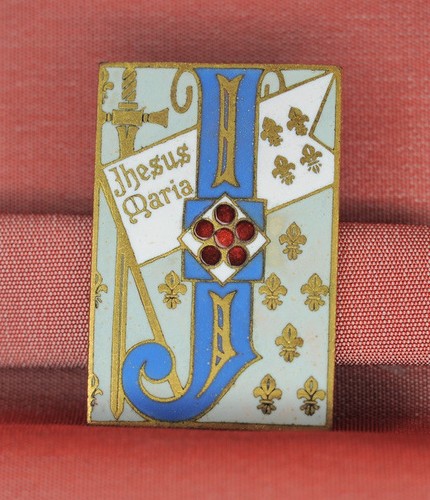 Badge Brooch Jhesus Mary Johnson Milano | eBay