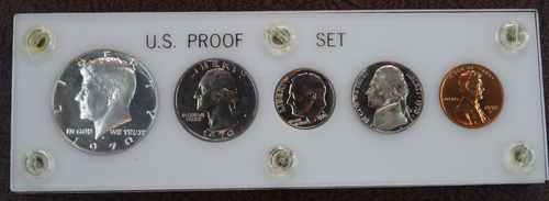 1970 US Mint Proof Set 90% Silver Capital Plastic Holder 5 Coins | eBay