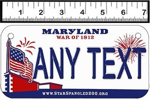 PERSONALIZED ALUMINUM MOTORCYCLE STATE LICENSE PLATE-MARYLAND 2010 | eBay