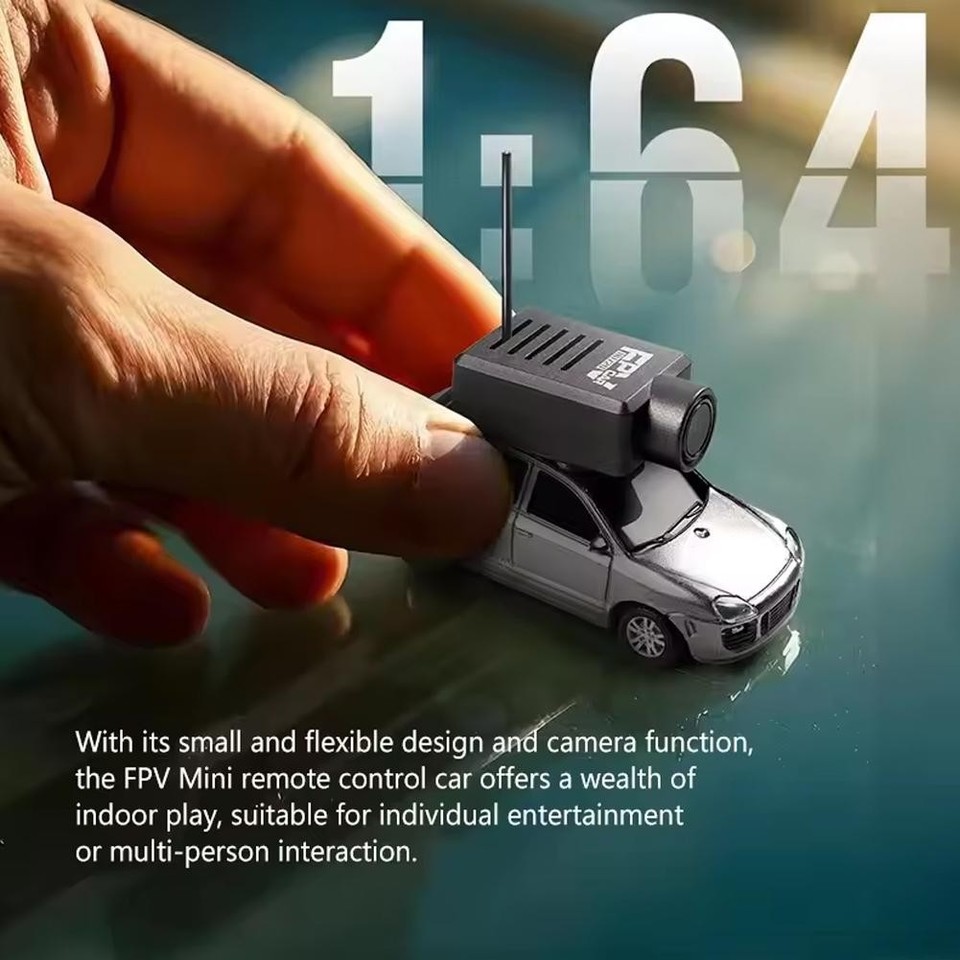 Mini HD FPV Remote-controlled Camera Car, 1:64 Scale Realistic Model ...