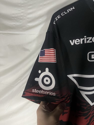 Faze Clan Pro Team Gaming Jersey Red Black Tiger Camo Sz M | eBay