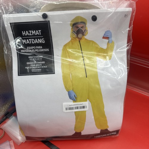 Suit Yourself Hazmat Suit & Rubber Mask Costume Men One Size Up To 44 ...