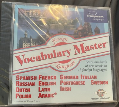 Vocabulary Master CD-Rom Windows & Macintosh Includes Alphabet For 13 ...