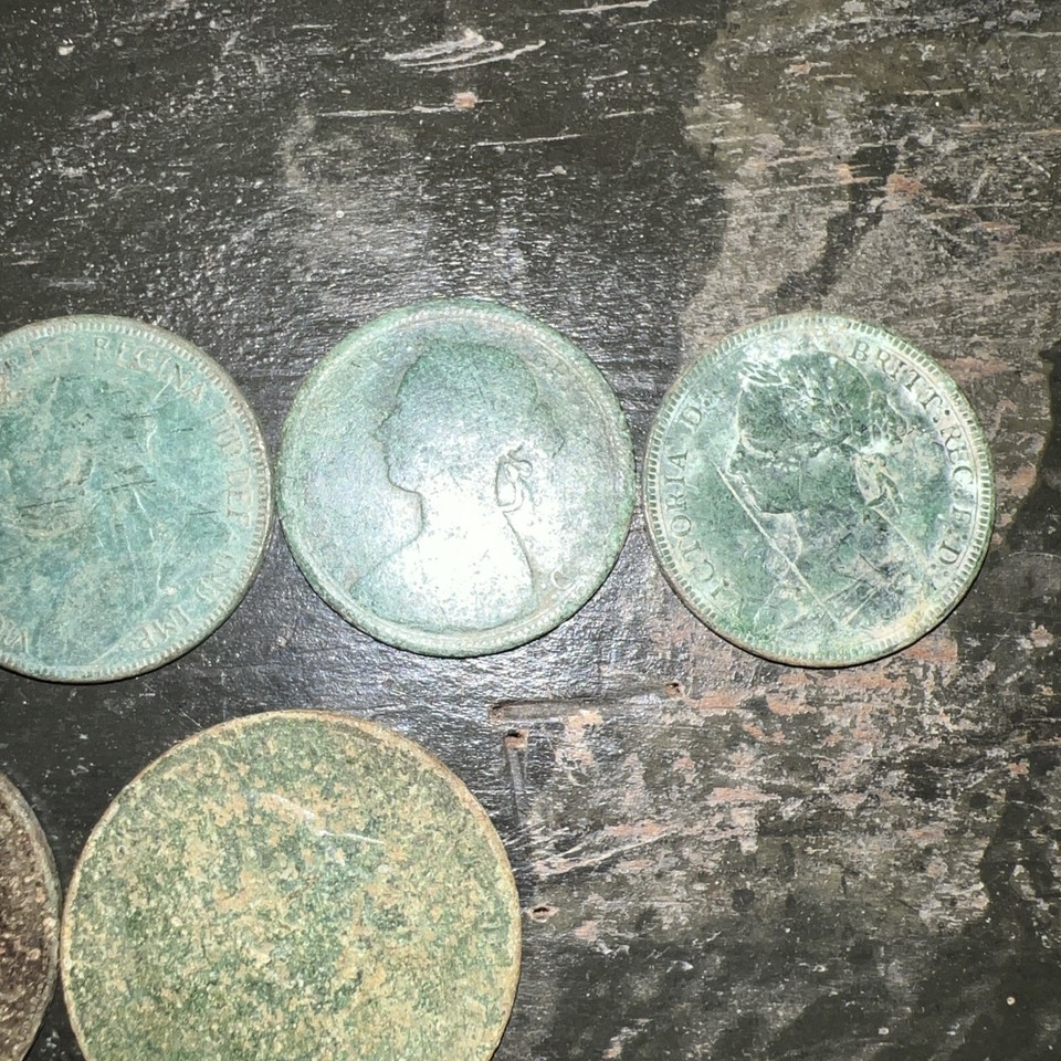 Original WW1 British Copper Coins Trench Finds From The Battle Of The ...
