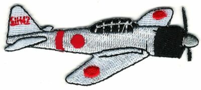 Japanese A6M Zero Zeke Axis WWII Fighter Plane Patch | eBay