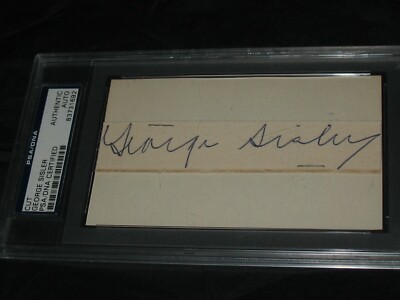 George Sisler PSA DNA Cut Signature signed ~Hofer | eBay