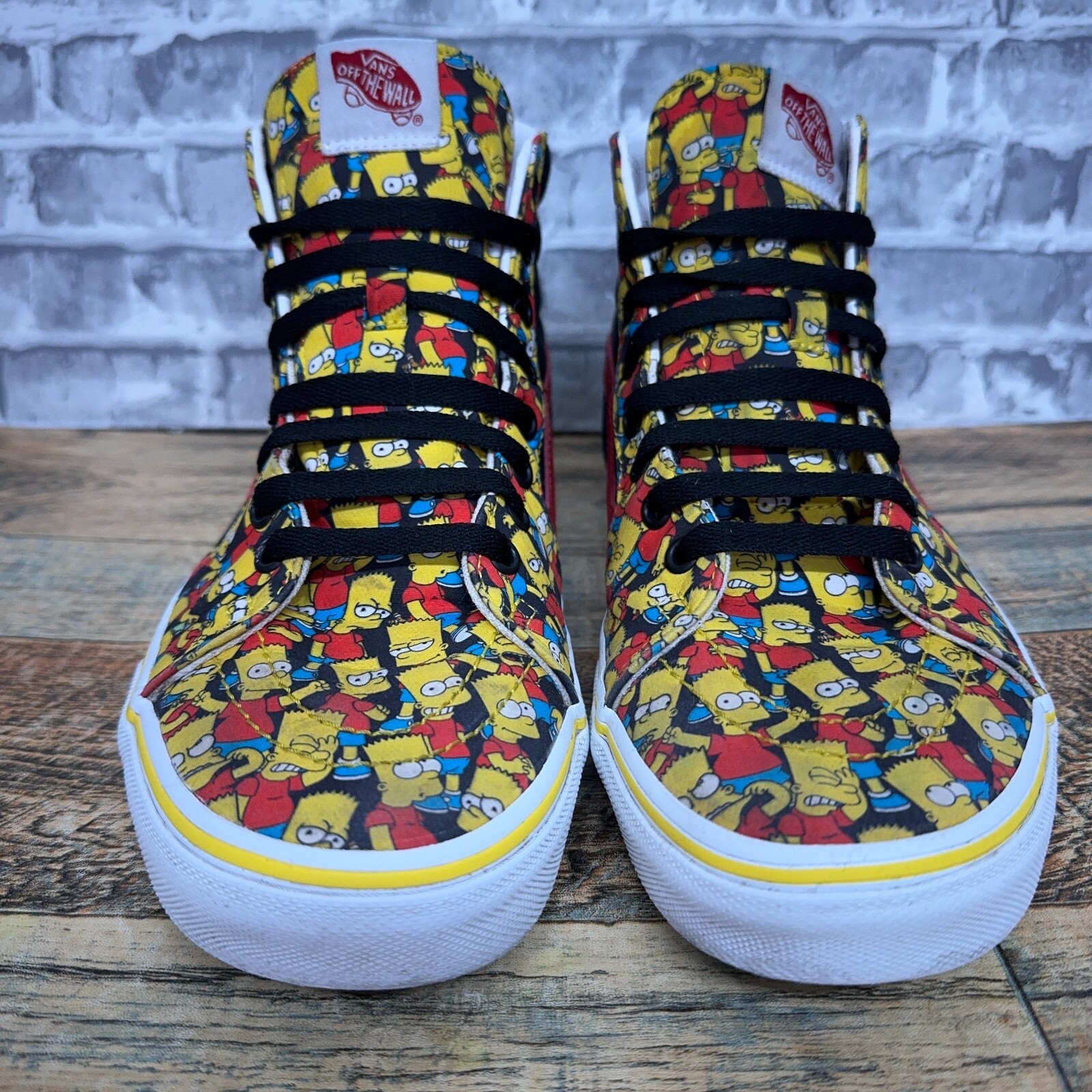 Vans Sk8 Hi The Simpsons Bart Black White Red Mens Si… - Gem