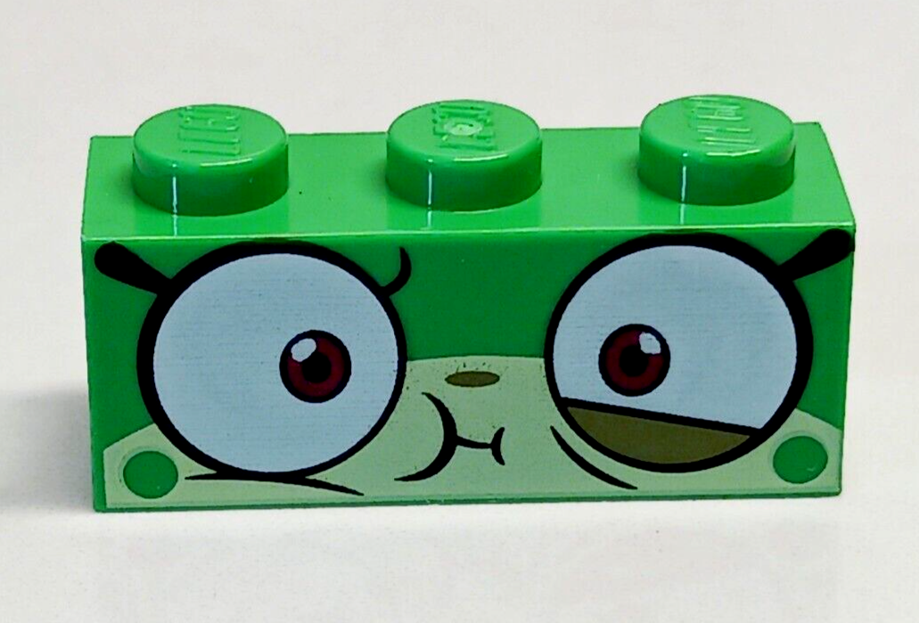 LEGO Kitty Face Brick Unikitty Printed 1x3 Sick Squeezy Unikitty Puke ...