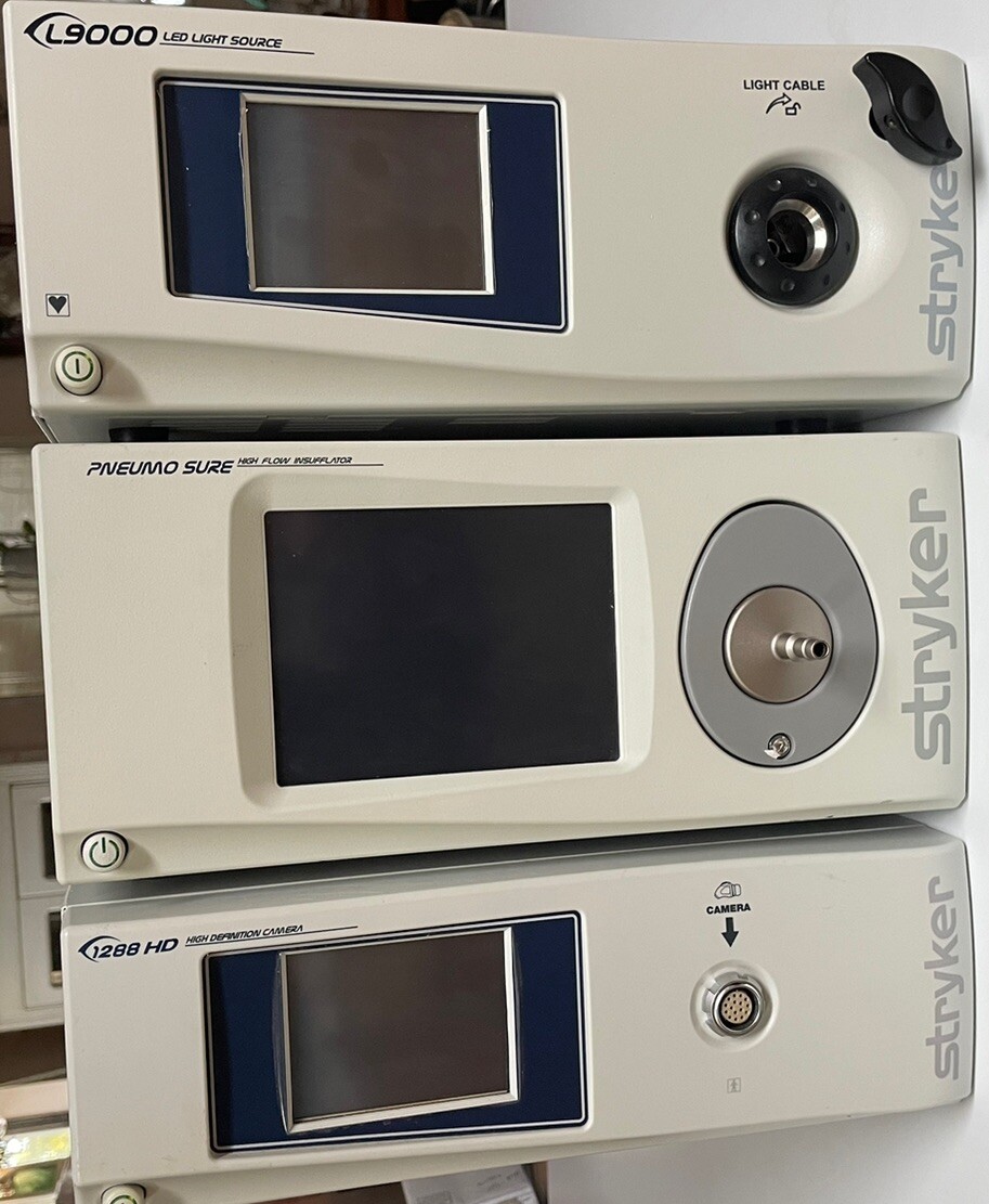Stryker 1288 Camera Console, L9000 Light Source, 0620-040- High Flow ...