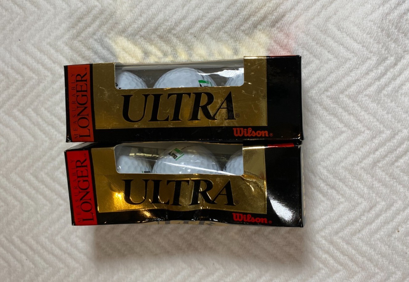 Set of 2 boxes of 3 Wilson 90 Ultra Competition Golf Balls (Opened ...