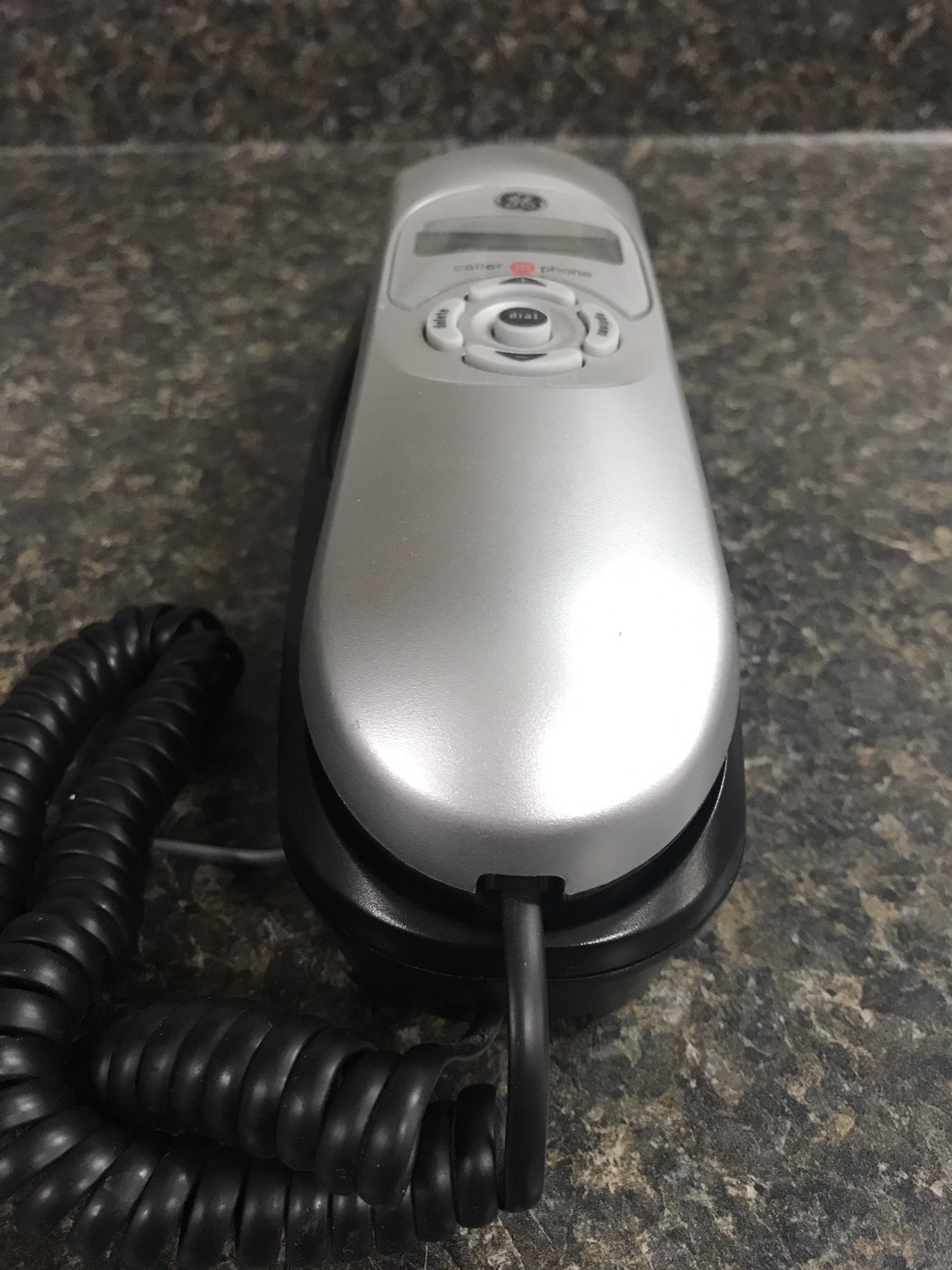GE Caller ID Push Button Phone Model # 29267GE3-B Silver & Black | eBay