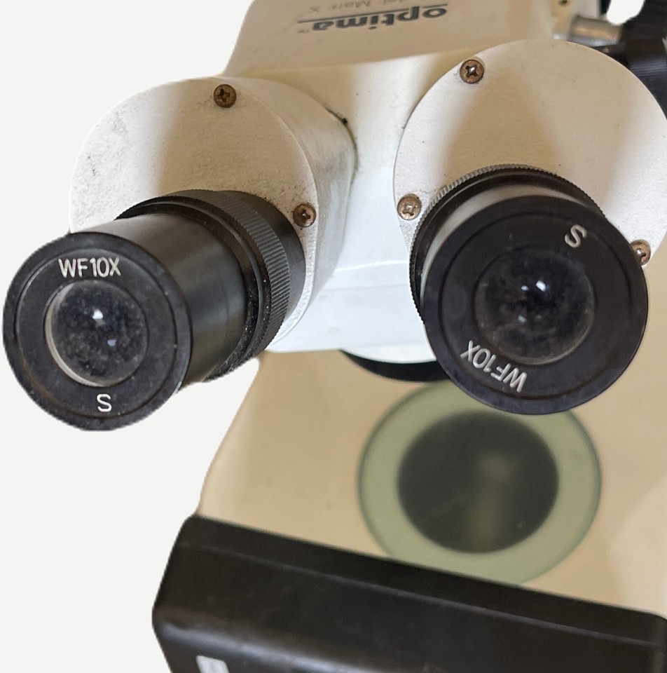 Optima Mark X Deluxe Microscope grading USED WORKING CONDITIon | eBay