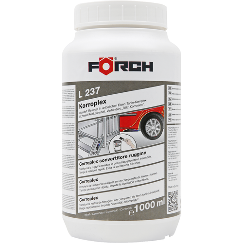 2x Förch L237 Korroplex Rostentferner Rostlöser Rostumwandler 1,0 ltr ...