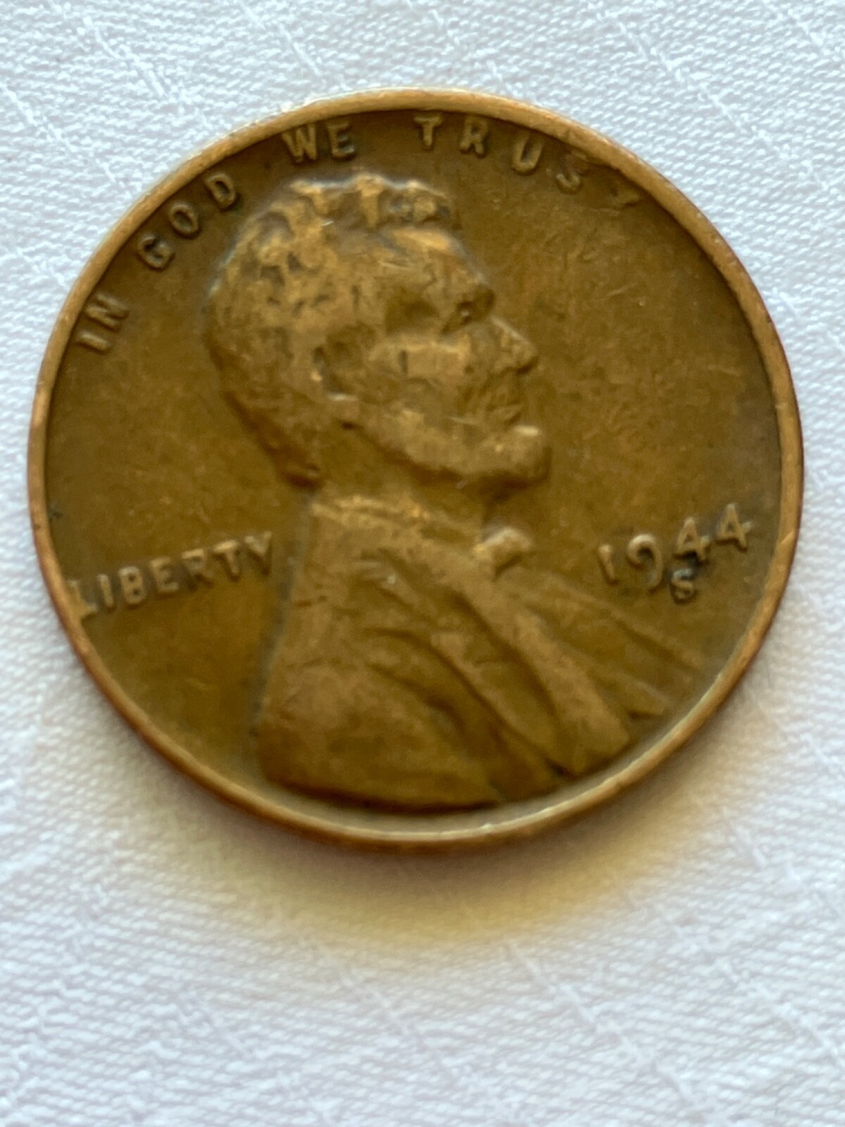 1944 wheat penny error misprint with s under the number 4 | eBay