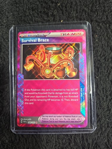 Pokemon SURVIVAL BRACE 164/167 - Twilight Masquerade - ACE SPEC HOLO ...