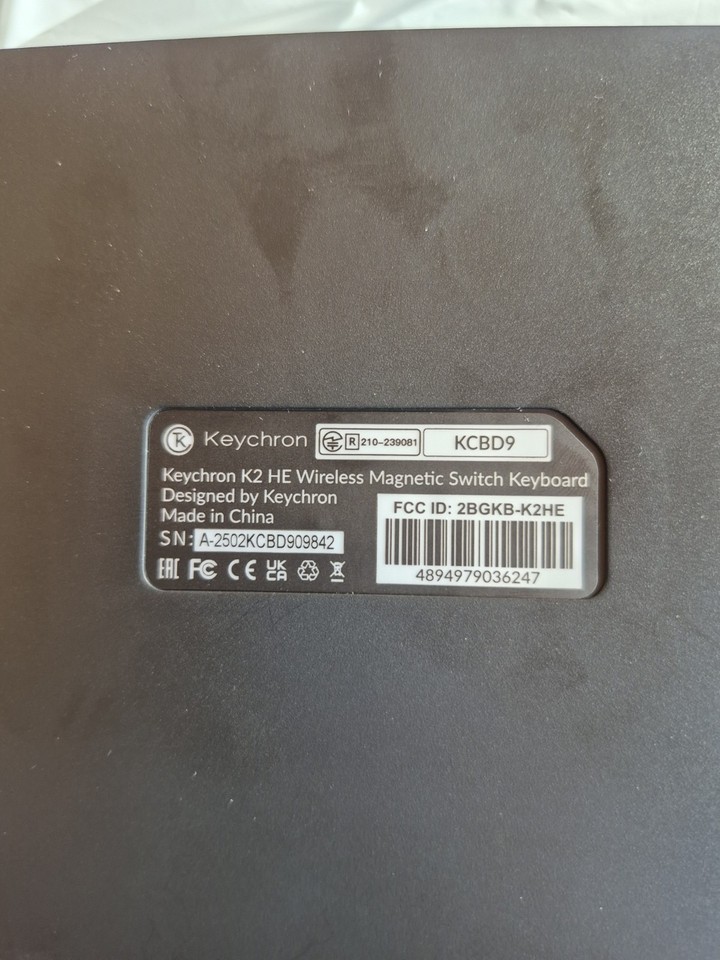 Keychron K2HE Wireless Magnetic Switch Keyboard Elite Bundle Wood Frame ...