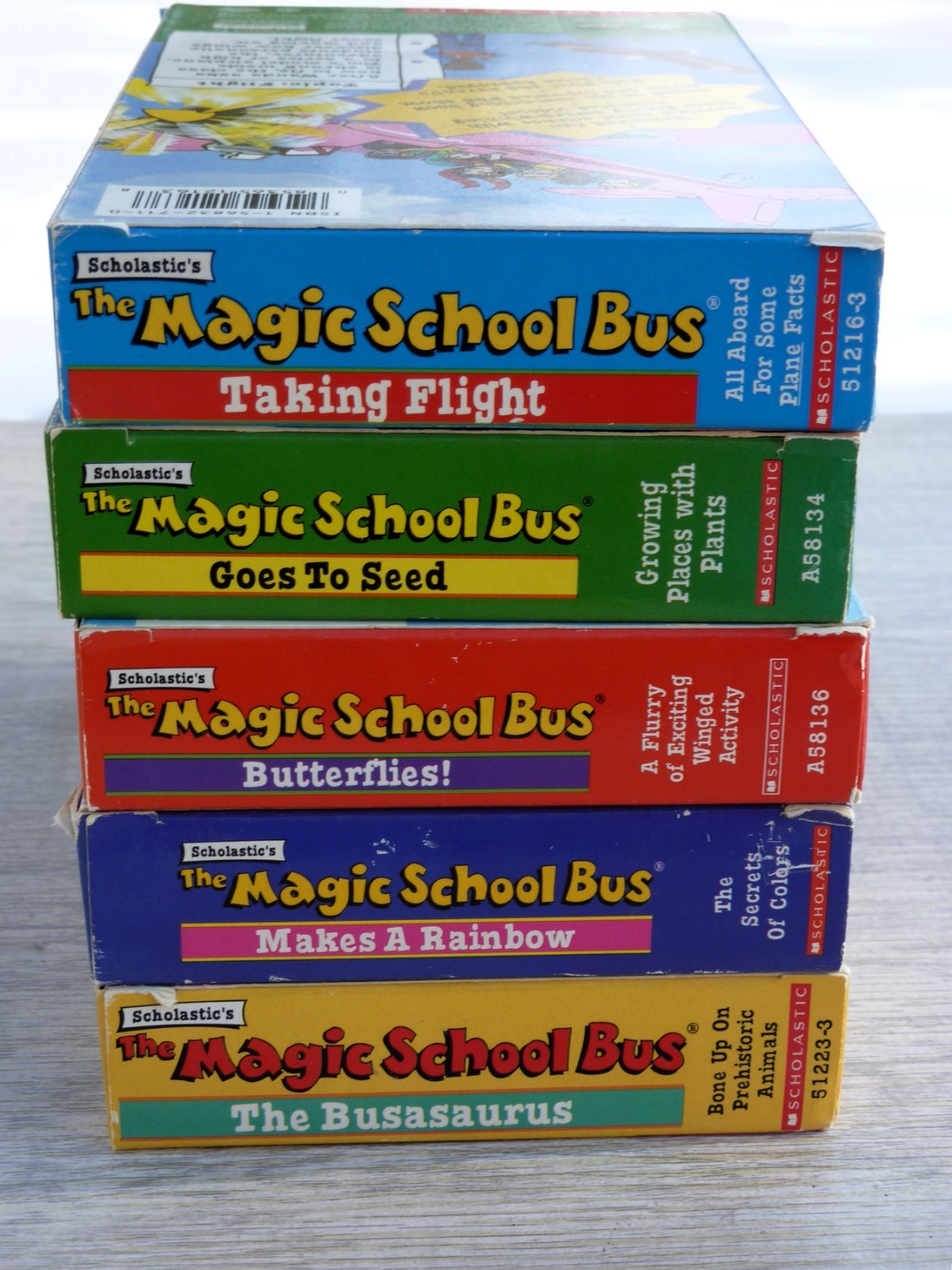 The Magic School Bus Lot Of 5 Educational VHS Tapes Scholastic Children ...