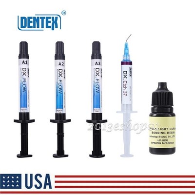 Dental Composite Resin Medium Flowable Light Cure/ Etching Gel /Bonding ...