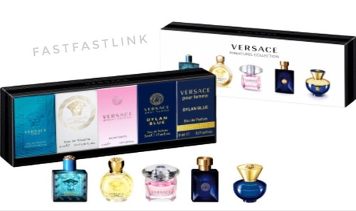 VERSACE ( 5 MINIATURES COLLECTION ) FOR MENS & LADIES fragrance..NEW ...