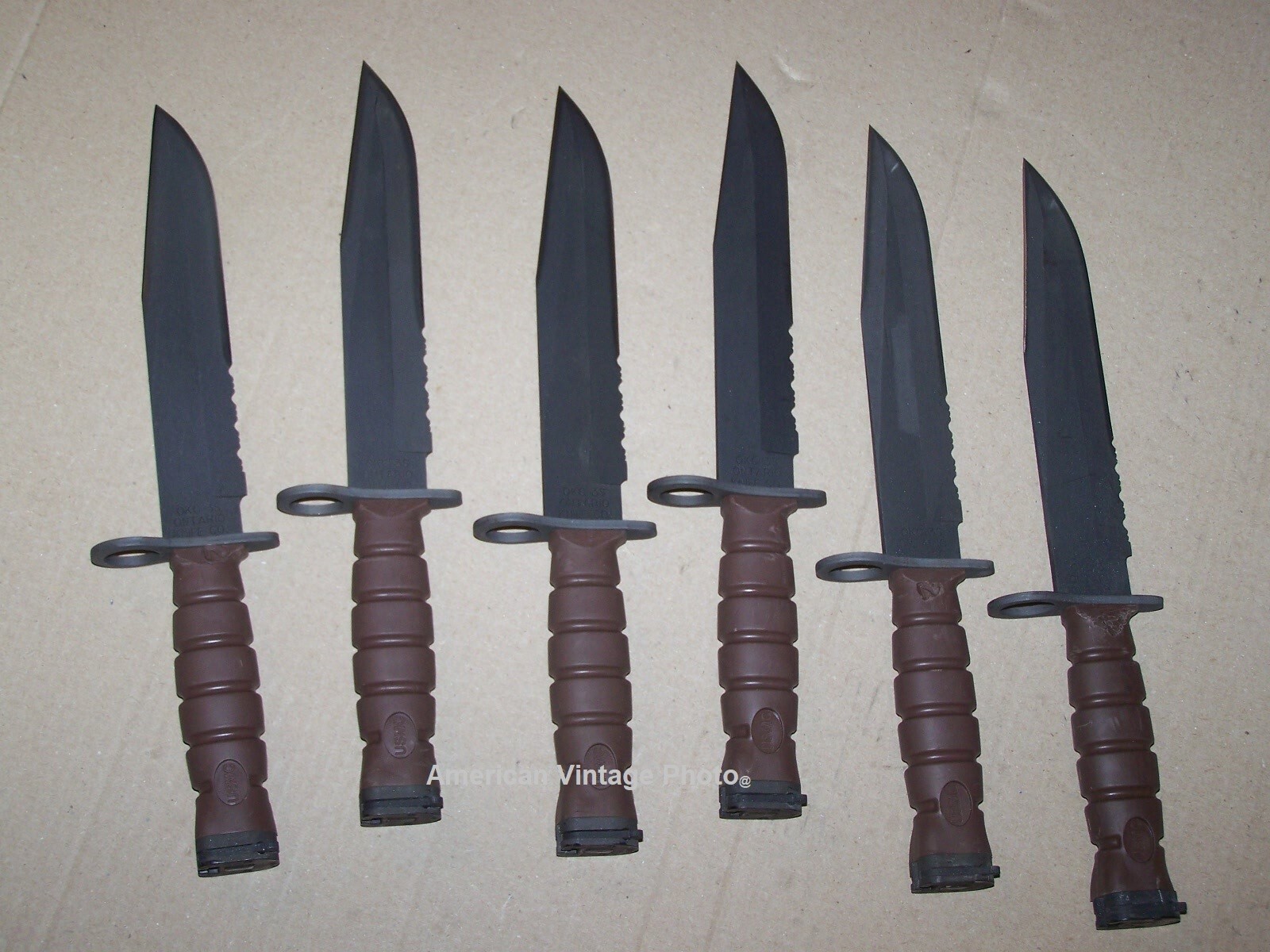 Vintage USMC OKC3S Marine Corps Knife Bayonet Ontario Made in USA ...